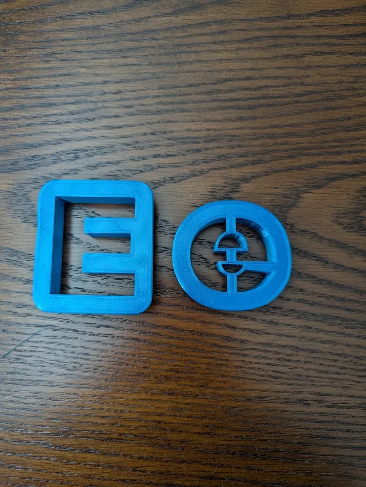 3D Printer Parts STL Download - Letter E Alphabet Upper & Lower Case ...