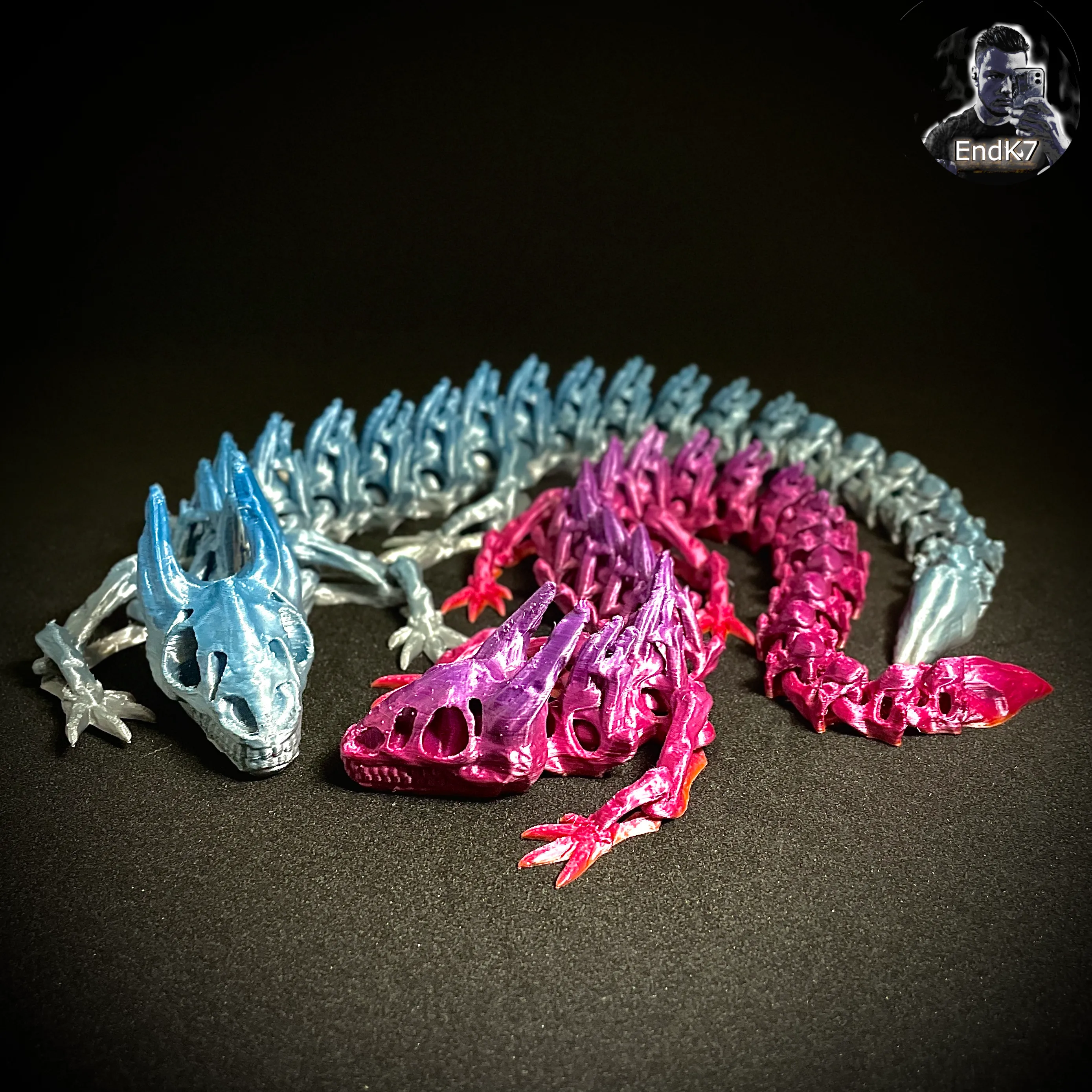 Other STL Download - Skeleton Dragon - Articulated - Print in Place ...