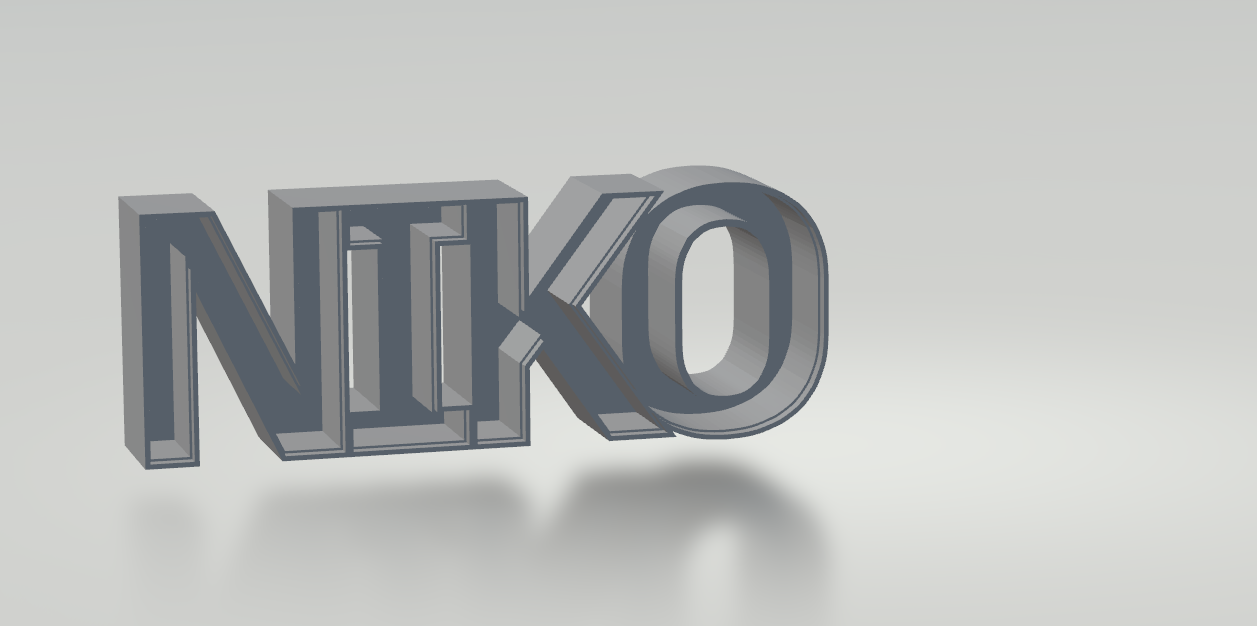 NIKO Beleuchtet Logo | 3D-Modelle herunterladen | Creality Cloud