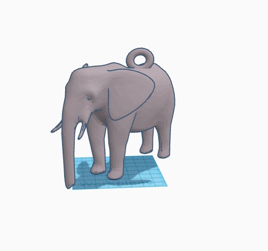 Elephant keychain | 3D models download | Creality Cloud