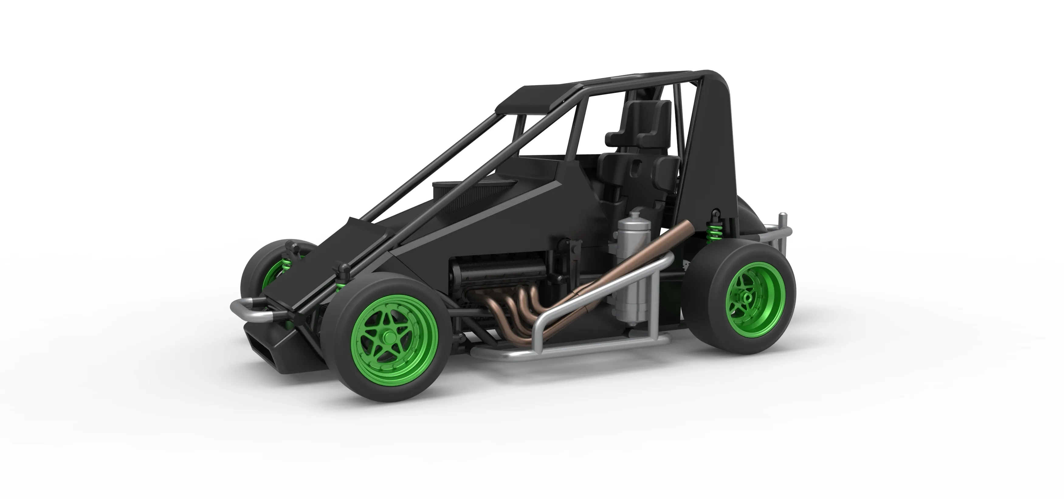Vehicles & Machinery STL Download - Pavement Midget car Scale 1:25by ...