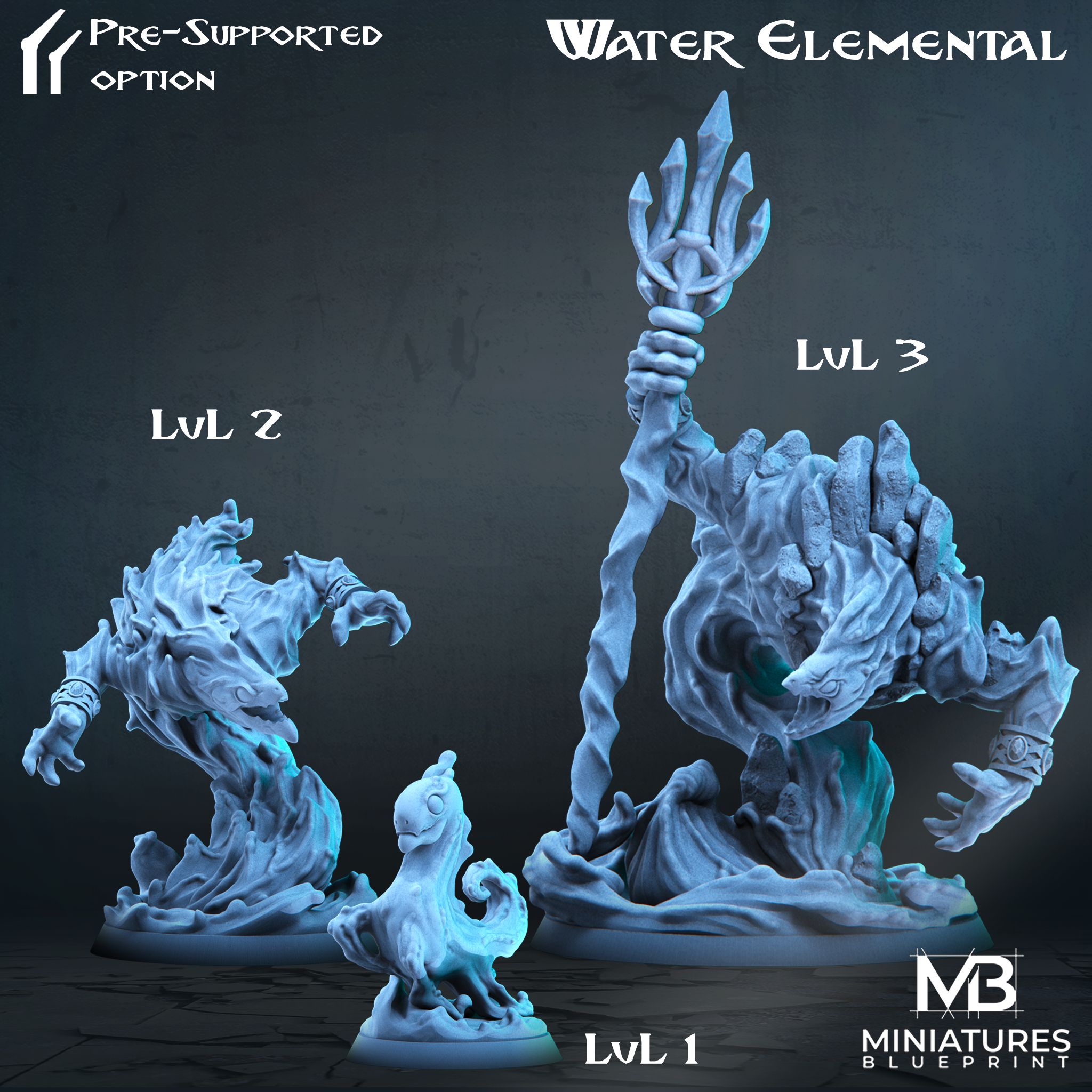 Water Elementals PACK | 3D models download | Creality Cloud