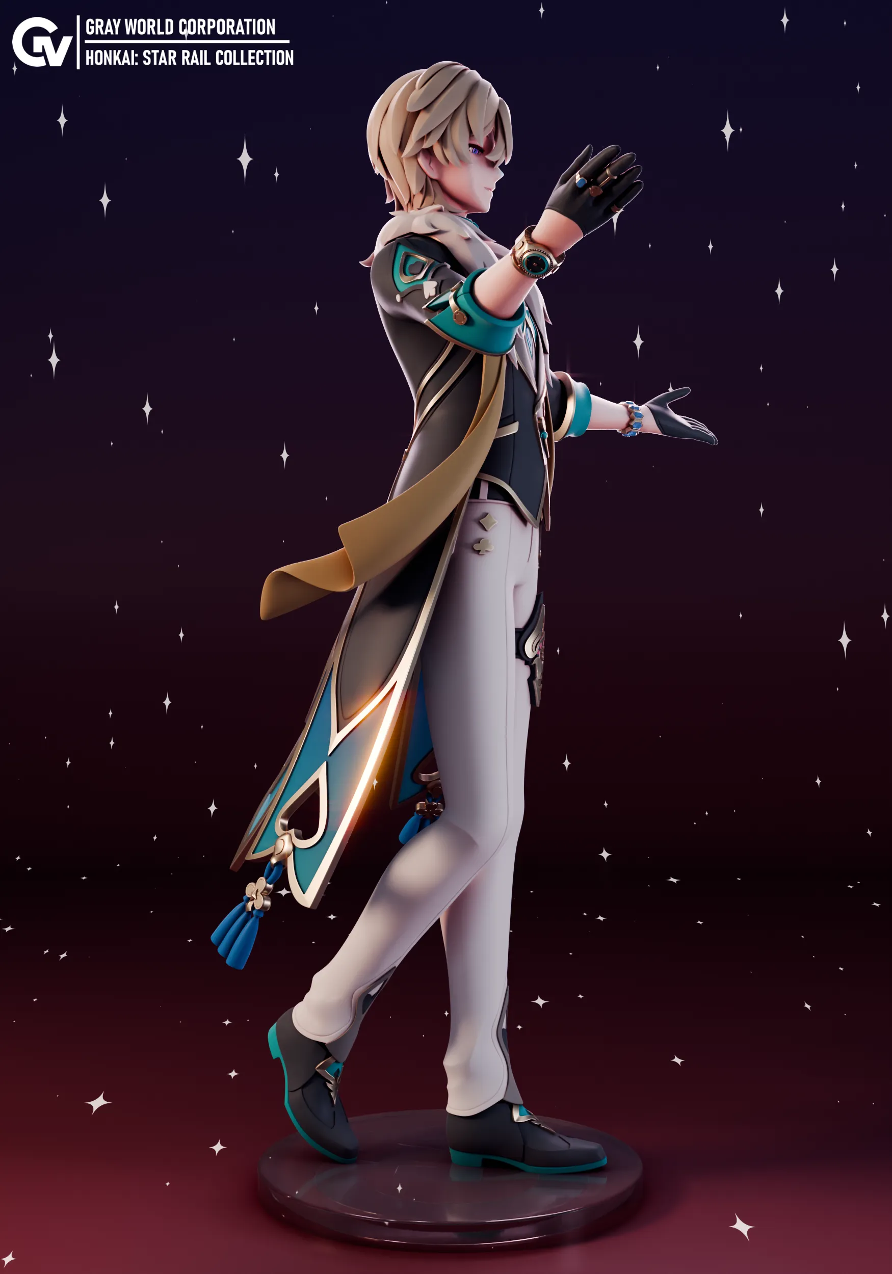 Characters & Creatures STL Download - Aventurine | Honkai: Star Railby ...