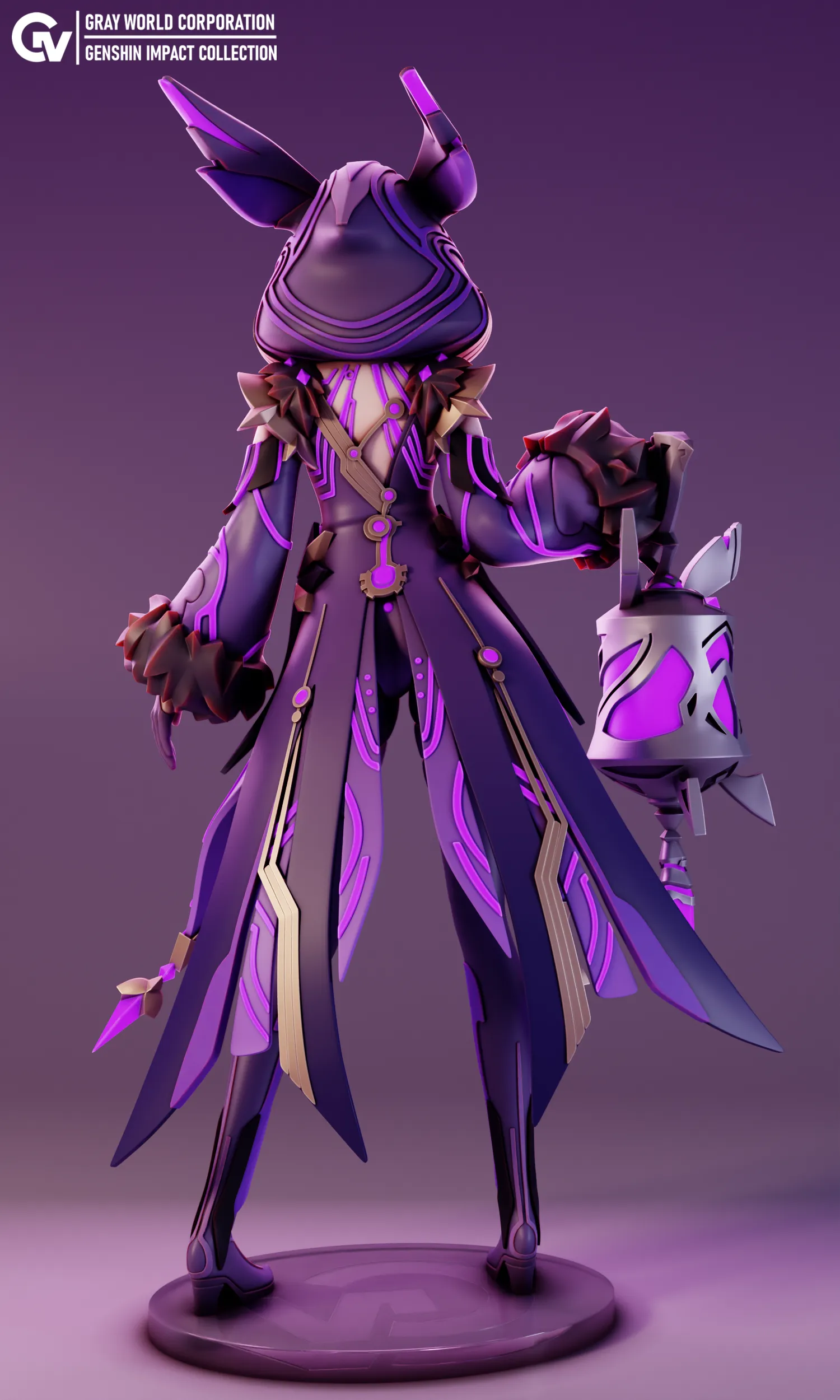 Characters & Creatures STL Download - Fatui Cicin Mage | Genshin ...