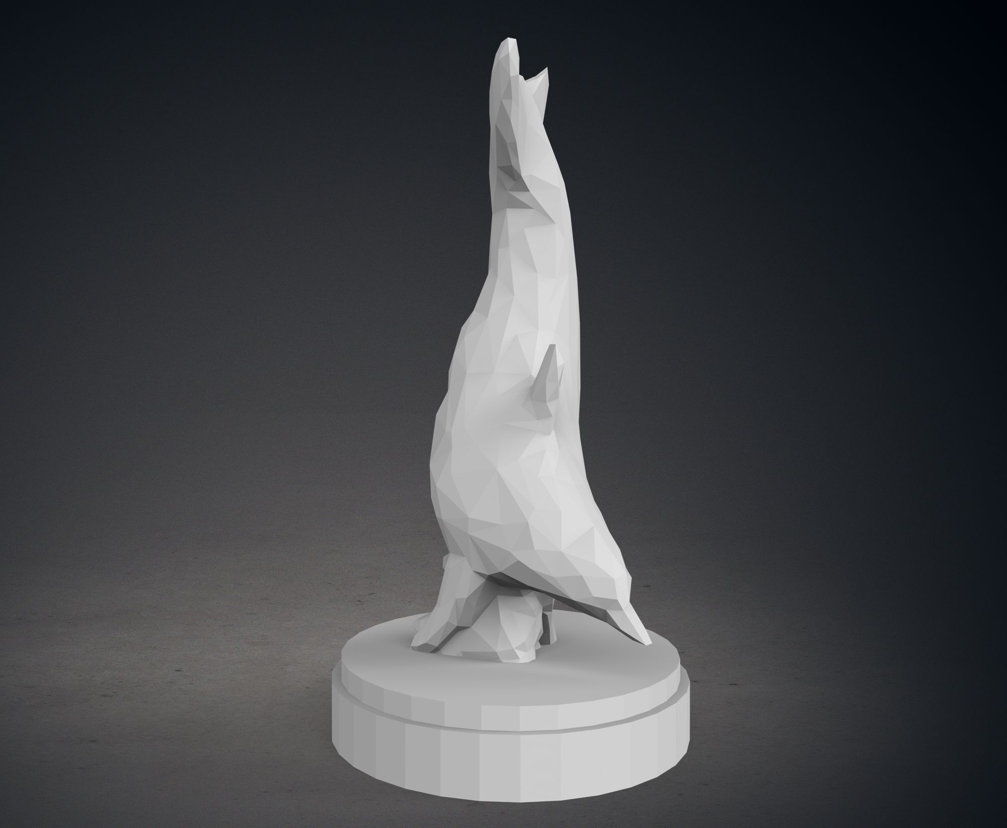 LOW POLY DOLPHIN STATUE | 3D models download | Creality Cloud