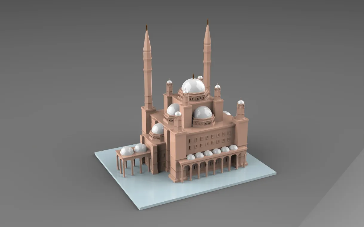 MOHAMED ALI MOSQUE IN EGYPT | 3D MODEL | 3D models download | Creality ...
