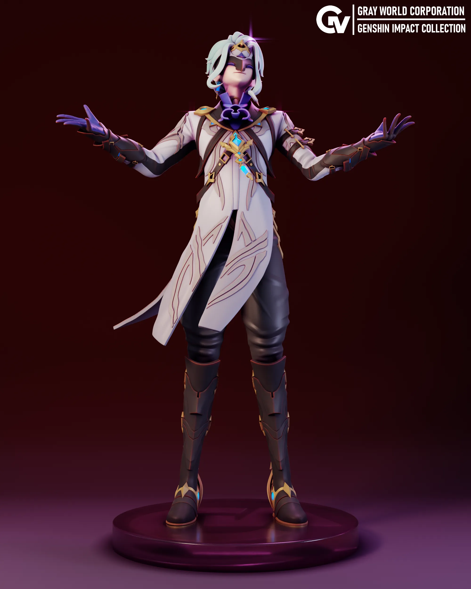 Characters & Creatures STL Download - Dottore | Genshin Impactby Gray ...