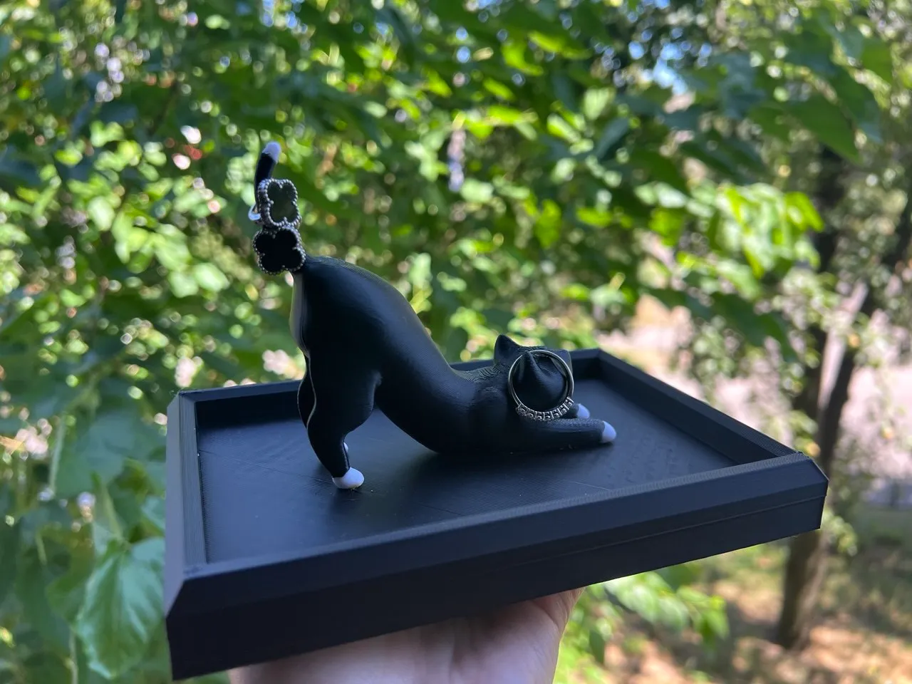 Other STL Download - Cat Jewelry Holderby CAT_CUS