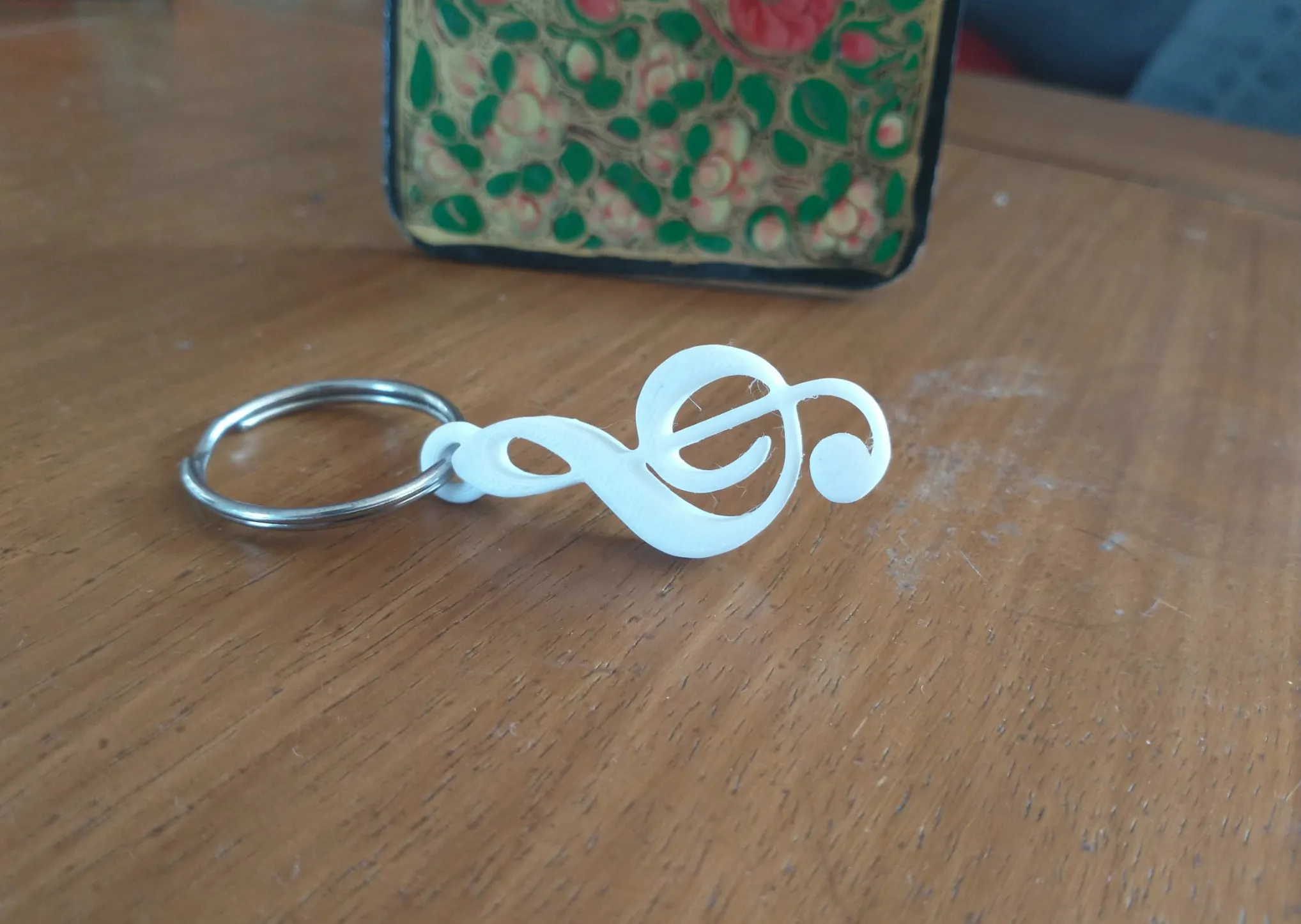3D Printer Files | 3MF File | Treble Clef Musical Keyring | Creality Cloud