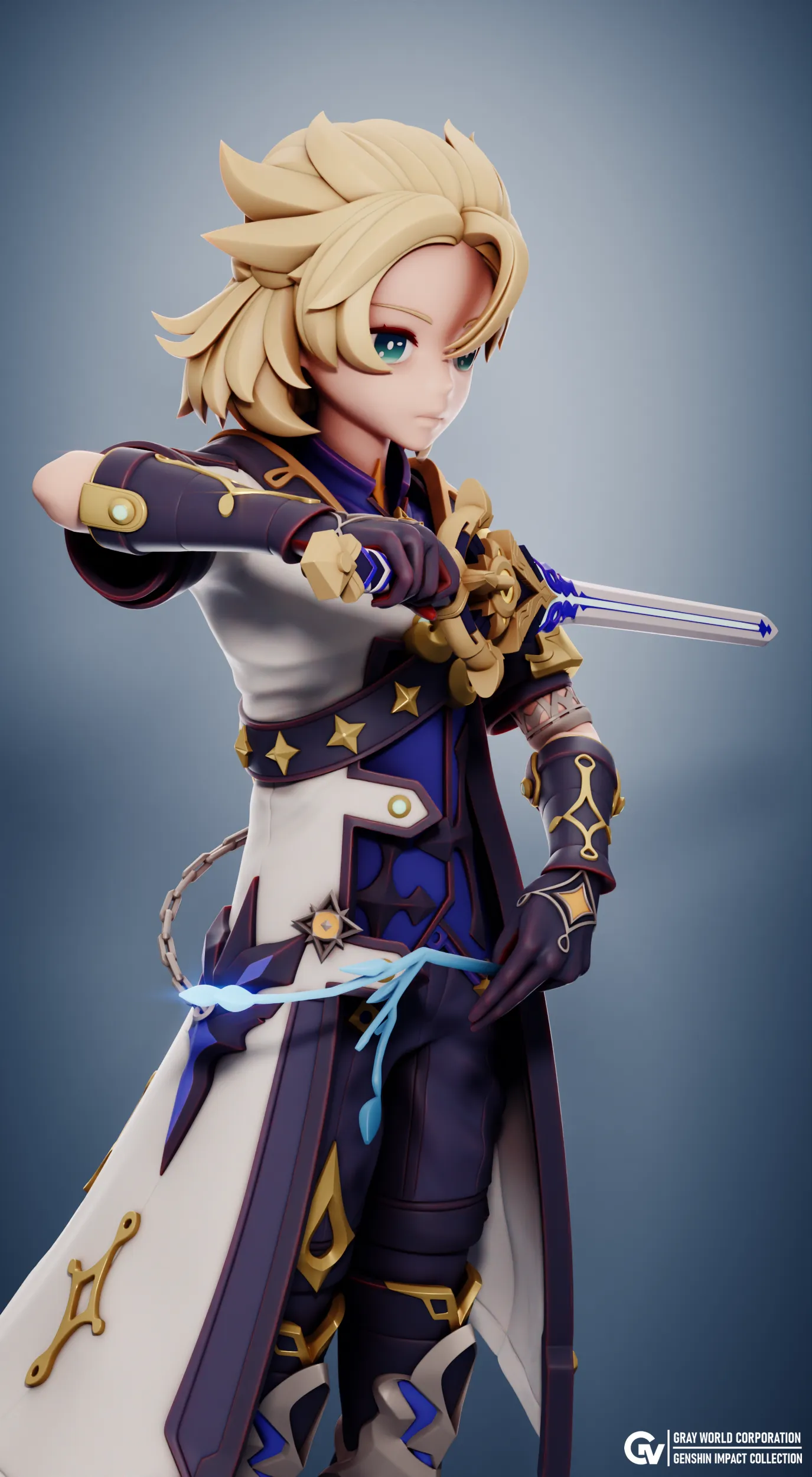 Albedo Chalk Prince 2 | Genshin Impact | 3D models download | Creality ...