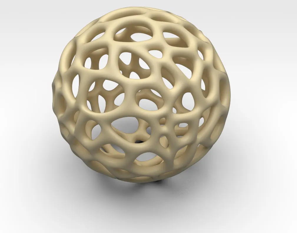 Digital Art STL Download - Airless Voronoi ball - Palla Airless ...