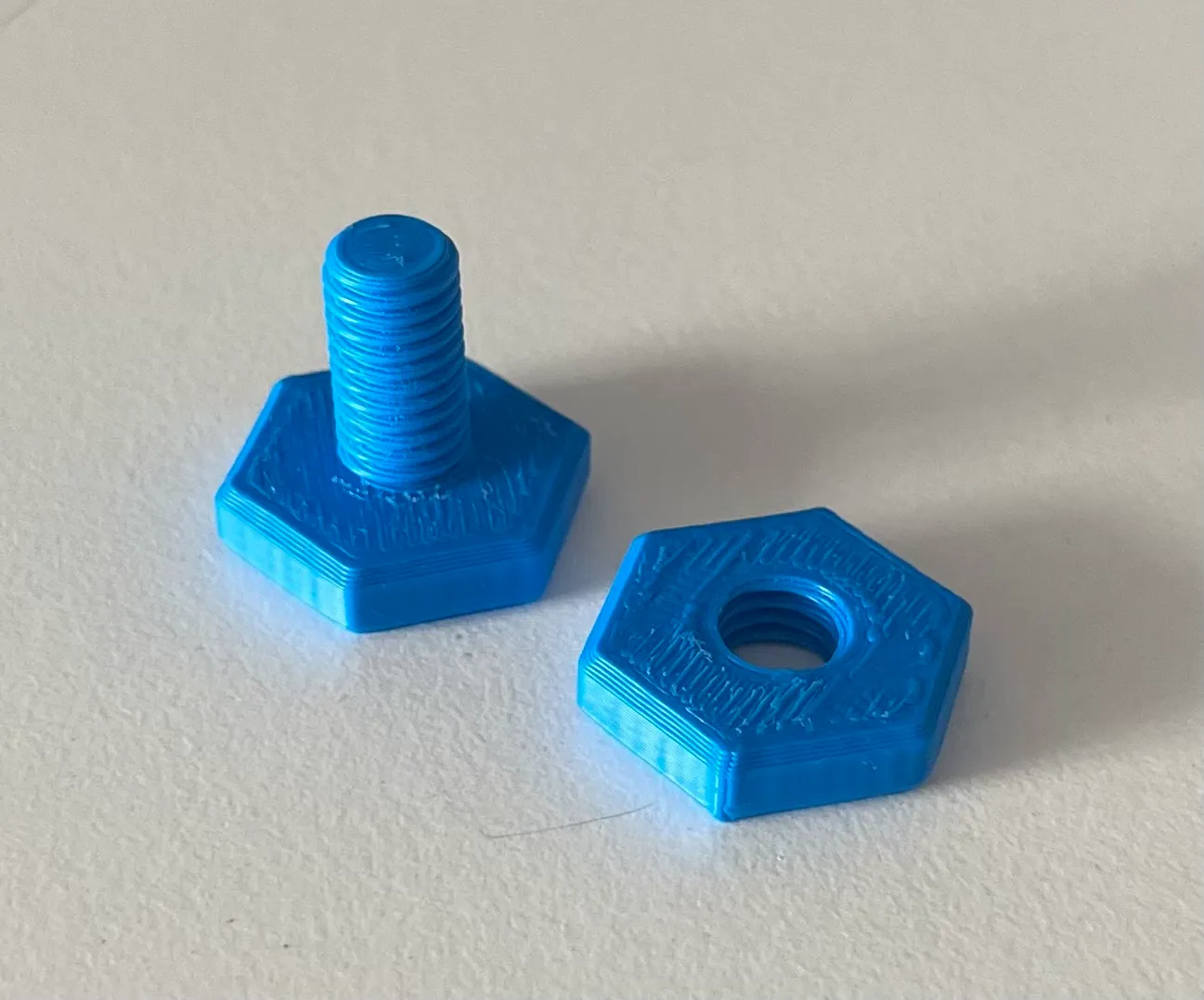 3D Printer Files | 3MF File | Bolt with M8x1.25 Thread and Nut ...