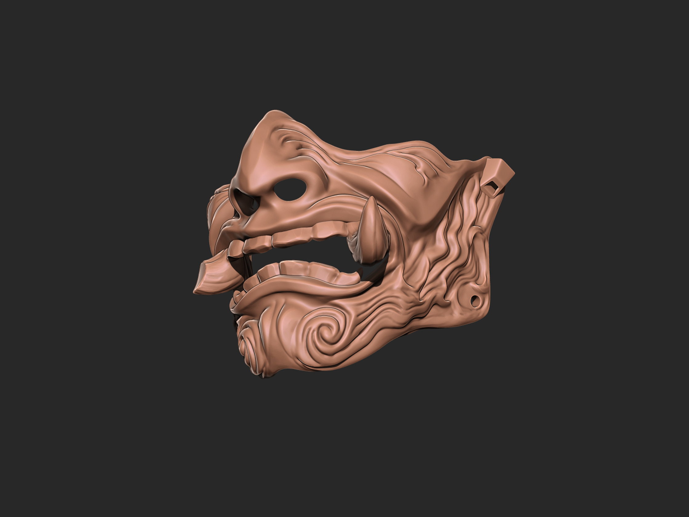 Upper Fangs Mask 3d print model | 3D-Modelle herunterladen | Creality Cloud