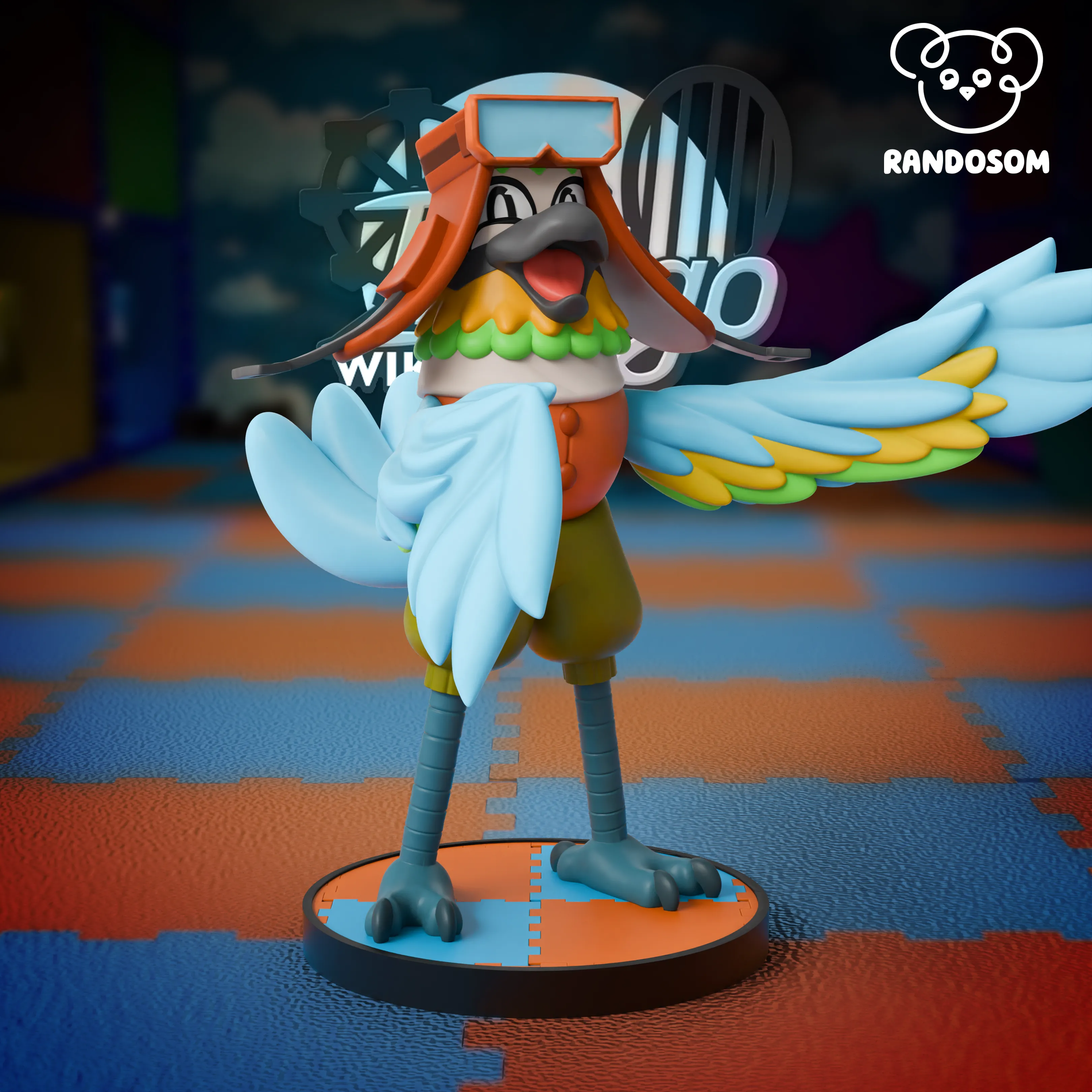 Characters & Creatures STL Download - Mollie Macaw - Indigo Parkby Randosom