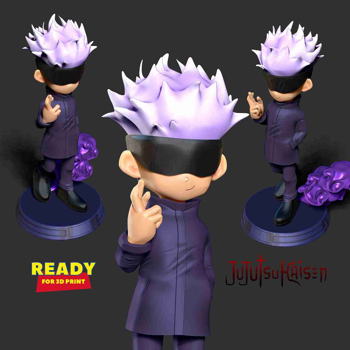 Satoru Gojo chibi | 3D models download | Creality Cloud