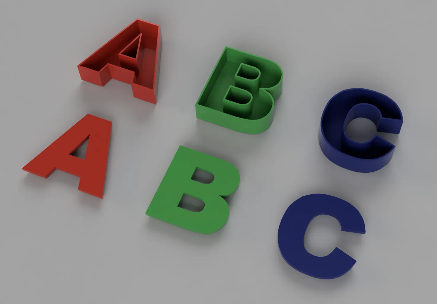 A to Z letter boxes | 3D models download | Creality Cloud