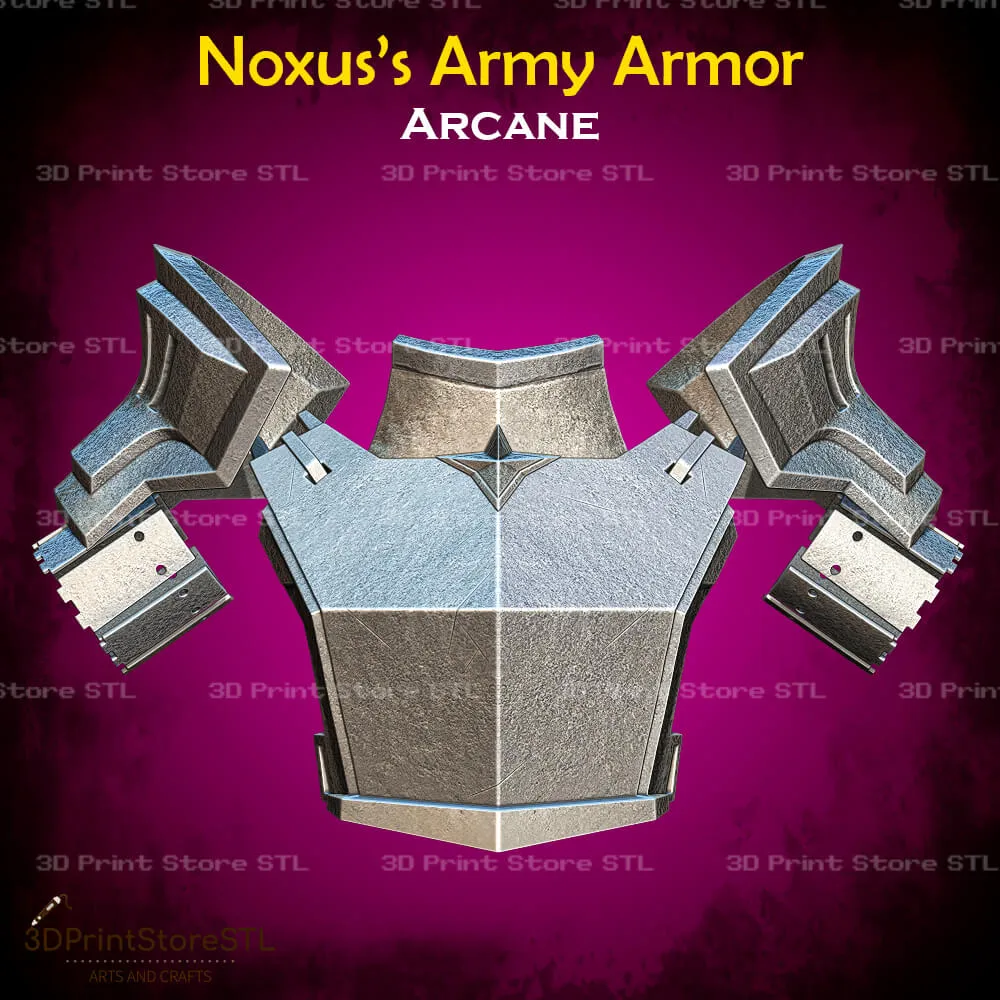 Cosplay STL Download - Noxus Army Armor Cosplay Arcane - STL Fileby 3D ...