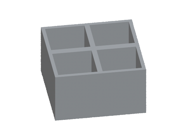 4 section box Absolutely free | 3D models download | Creality Cloud