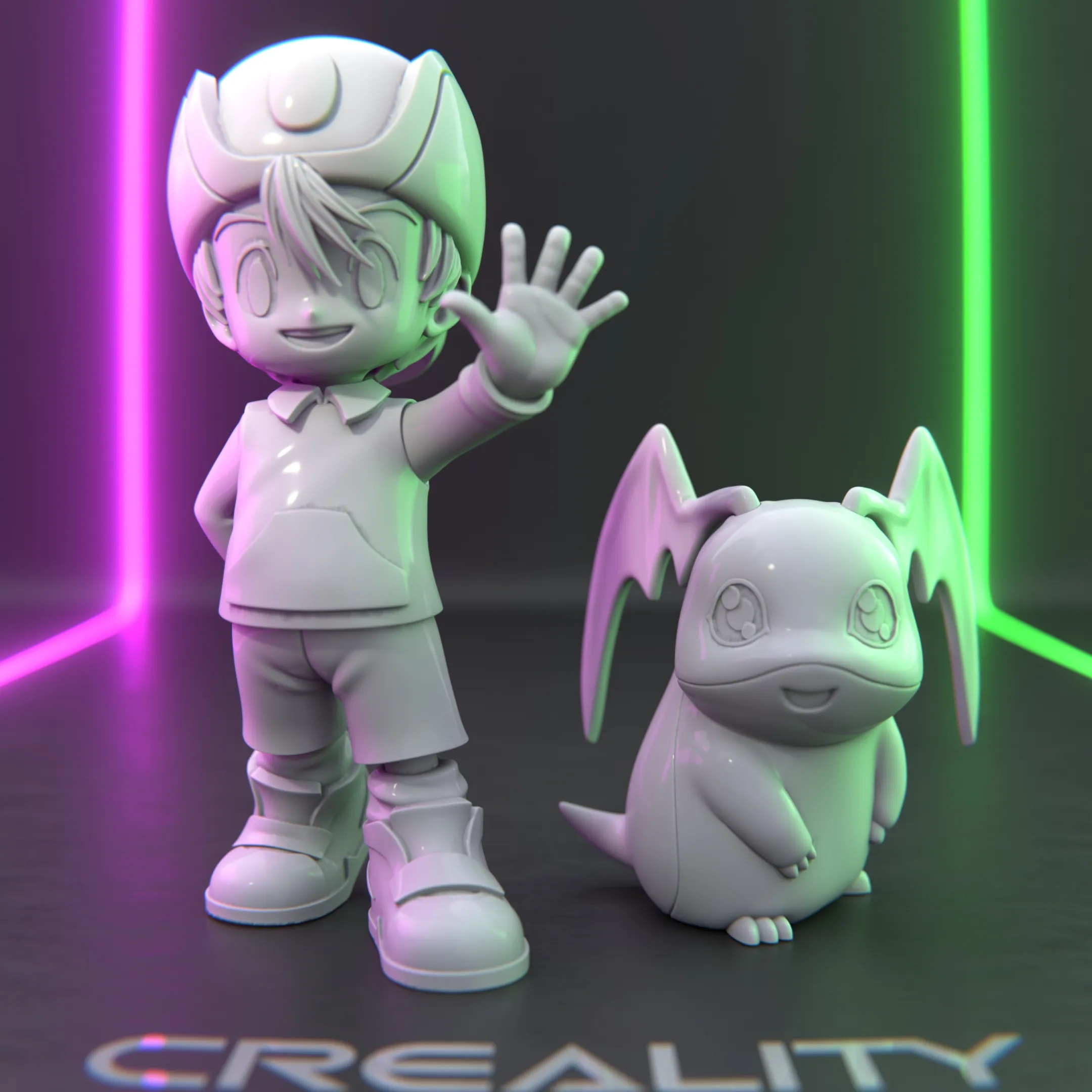 3D Printer Files | 3MF File | TK & Patamon - Digimon Fan Art 3D ...