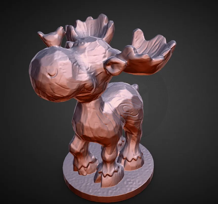 Characters & Creatures STL Download - moose with birdyby celticverse
