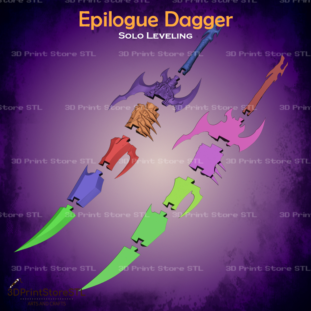 Epilogue Dagger Cosplay Solo Leveling - STL File | 3D models download ...