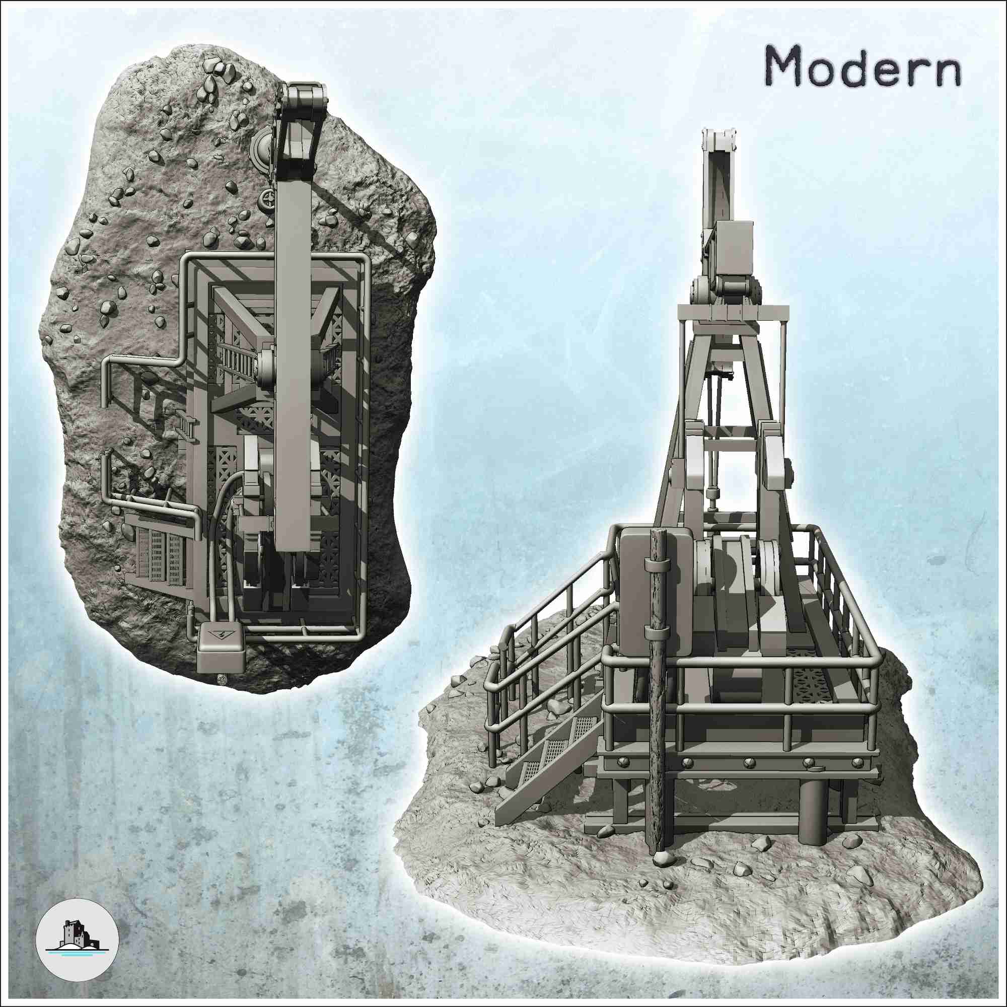 Pump jack Pumpjack oil well extraction system with piston (3 | 3D ...