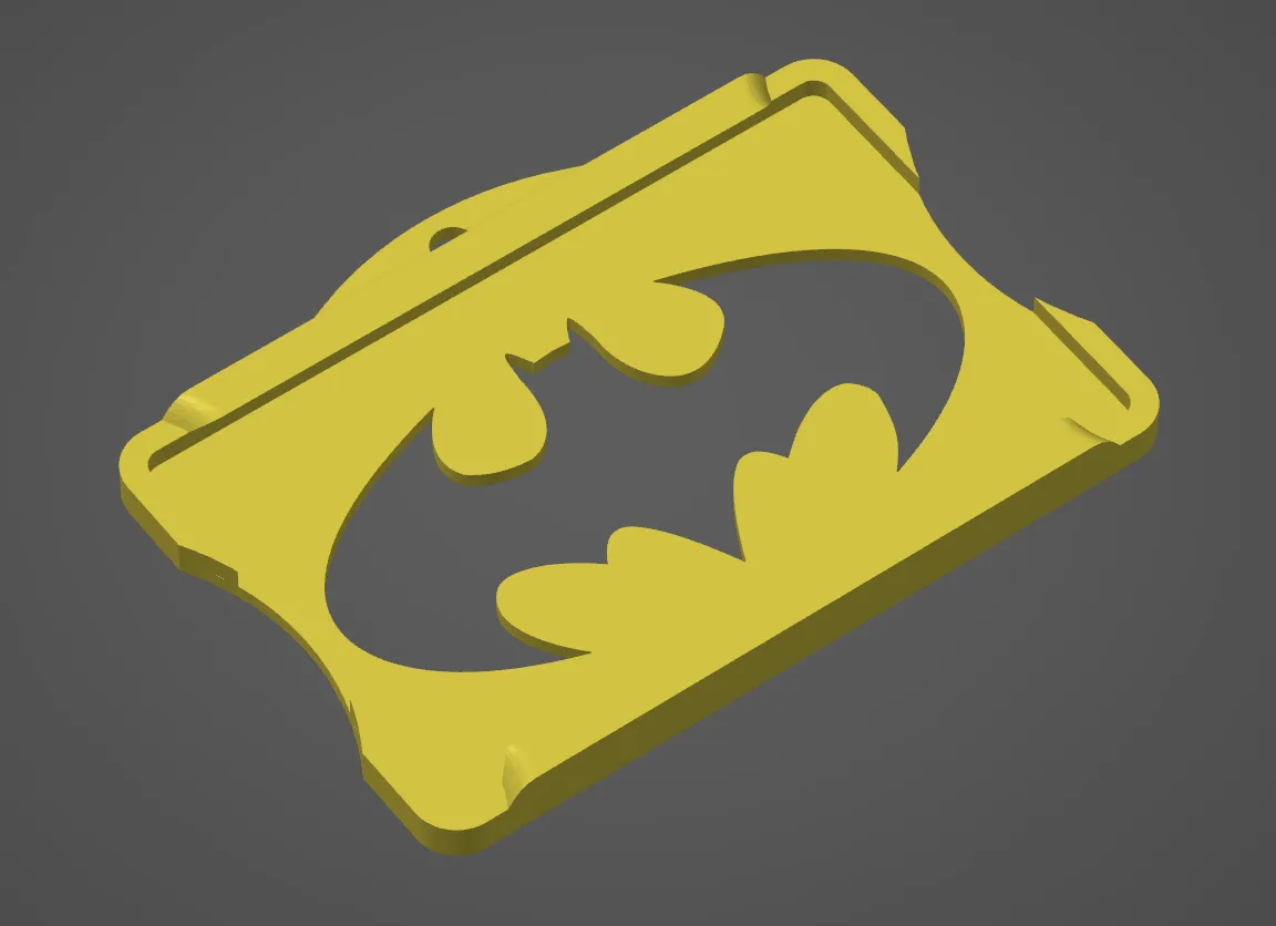 Other STL Download - Card ID holder Batmanby Creathings3D