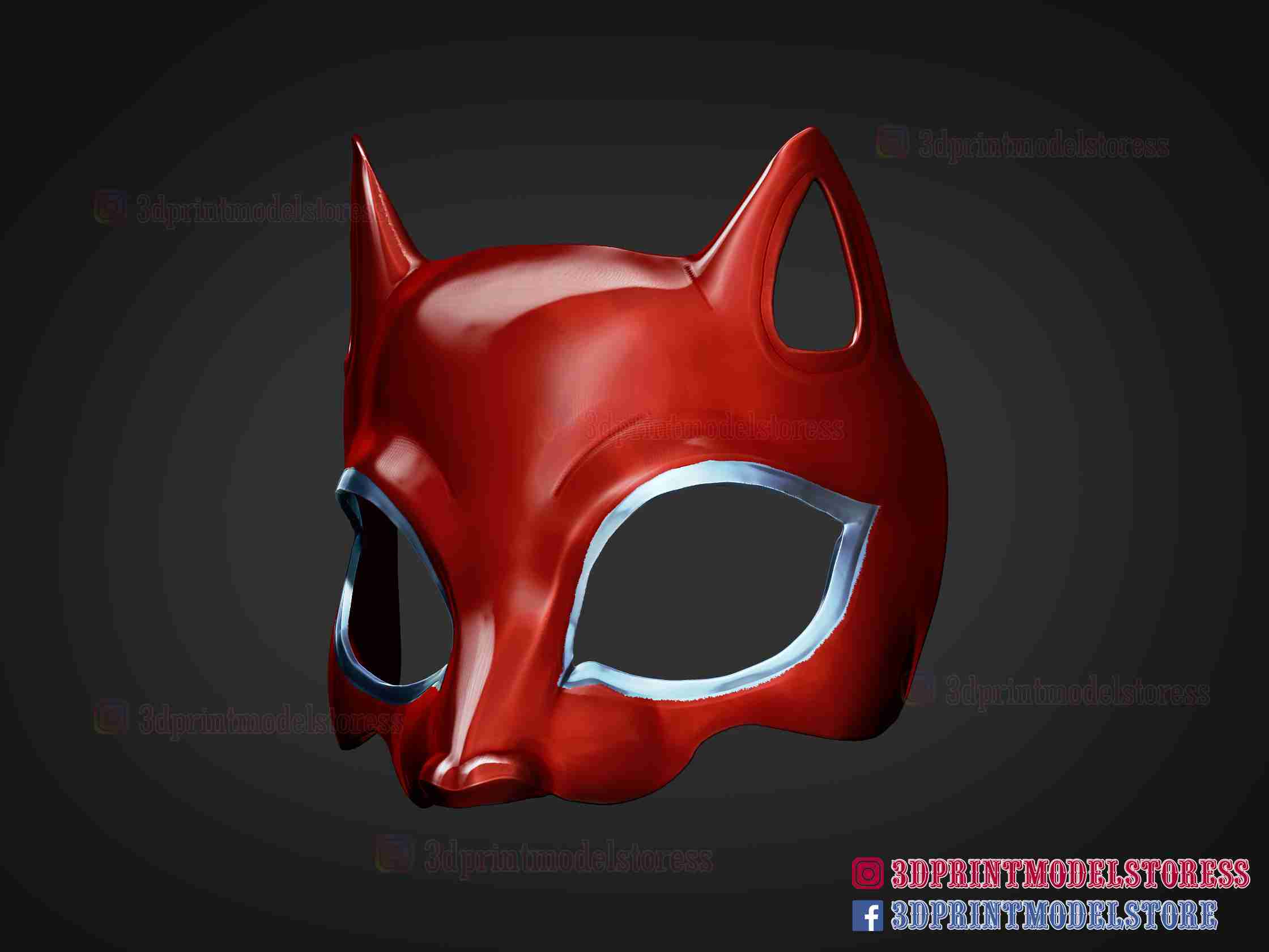 Persona 5 Panther Mask - Anime Cosplay Mask | 3D models download ...