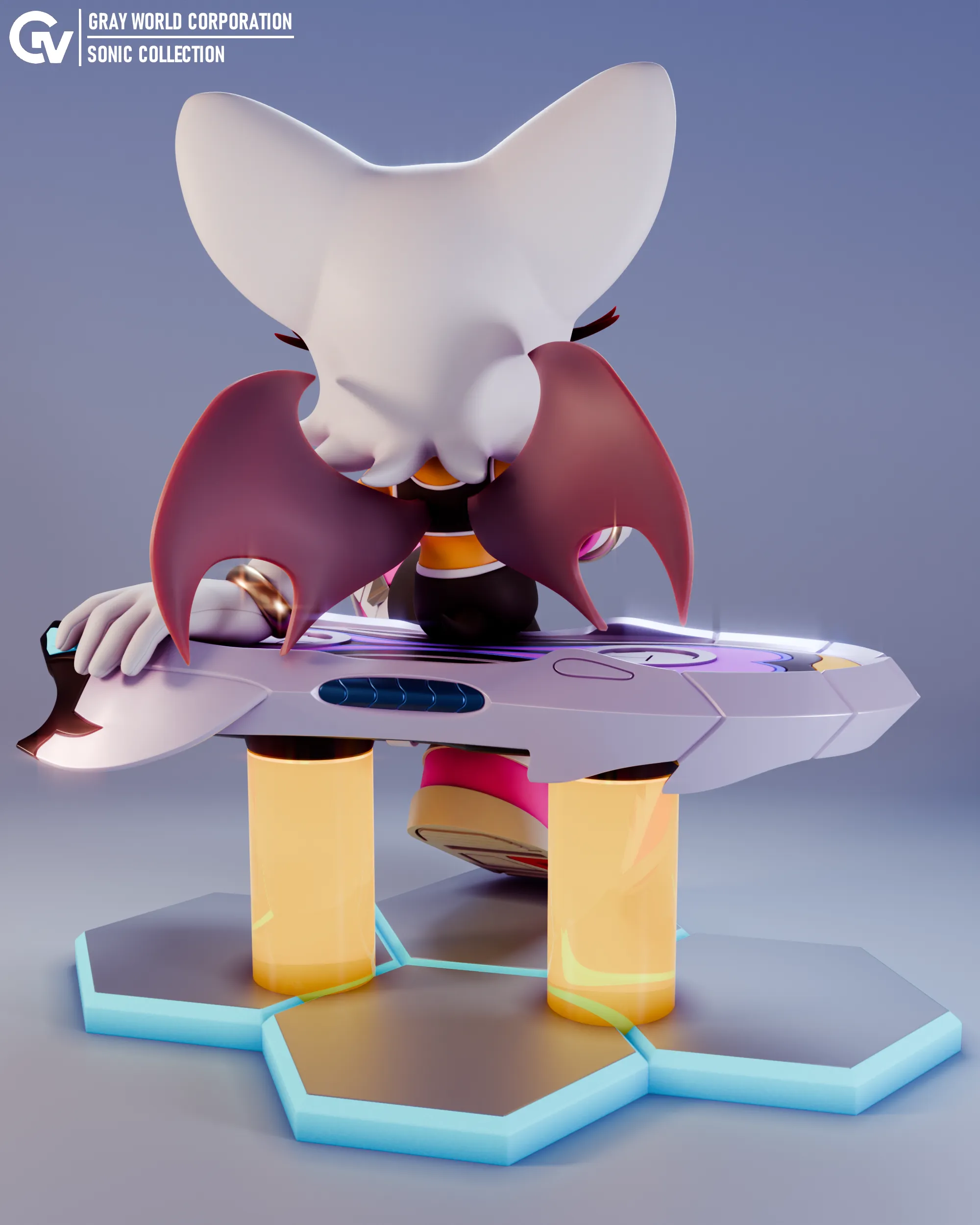 Women STL Download - Rouge "Sonic Riders" | Sonic The Hedgehogby Gray ...