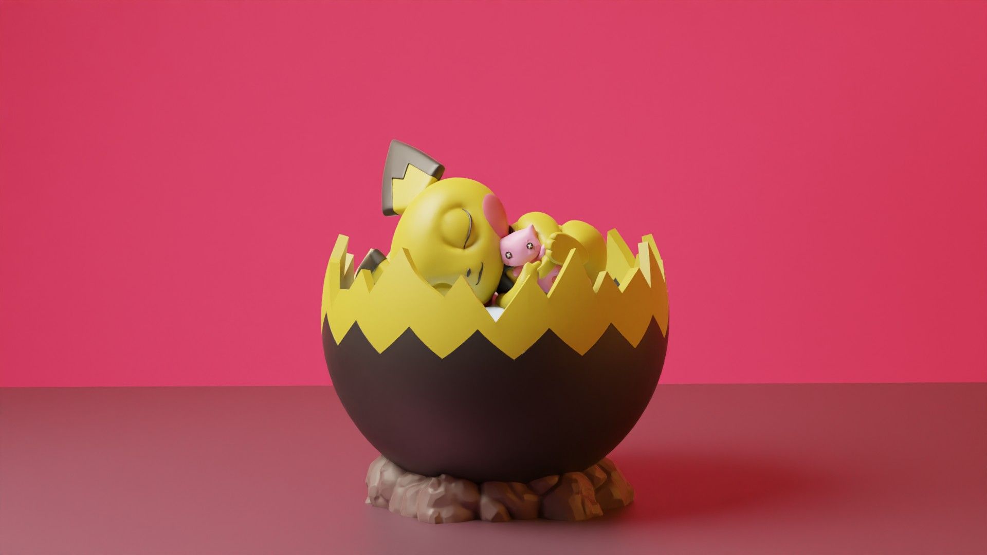 POKEMON EGG- PICHU | 3D models download | Creality Cloud