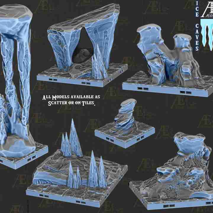 AEICCV5 – Ice Caverns: Frozen Formations | 3D models download ...
