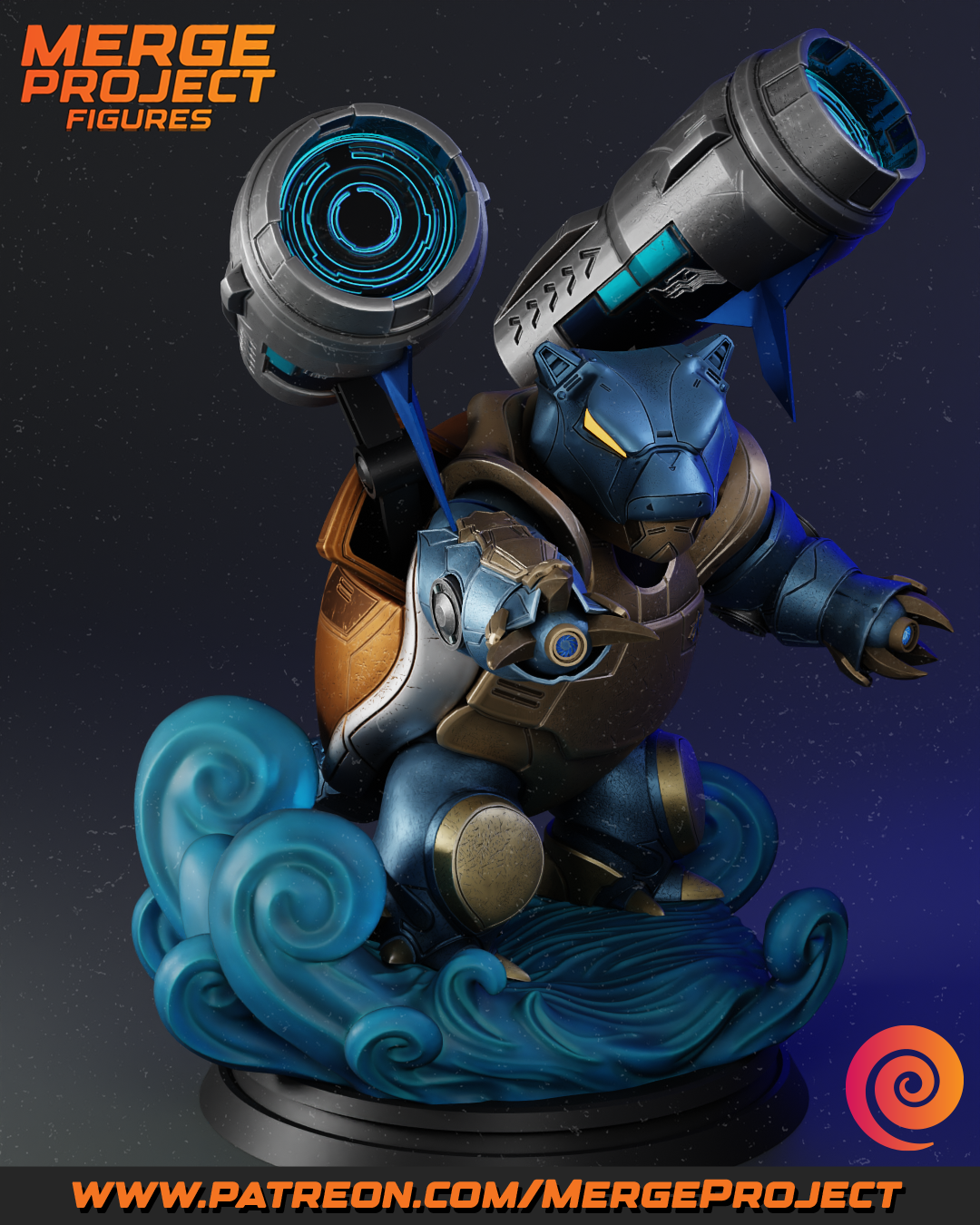 Mecha Blastoise | 3D models download | Creality Cloud