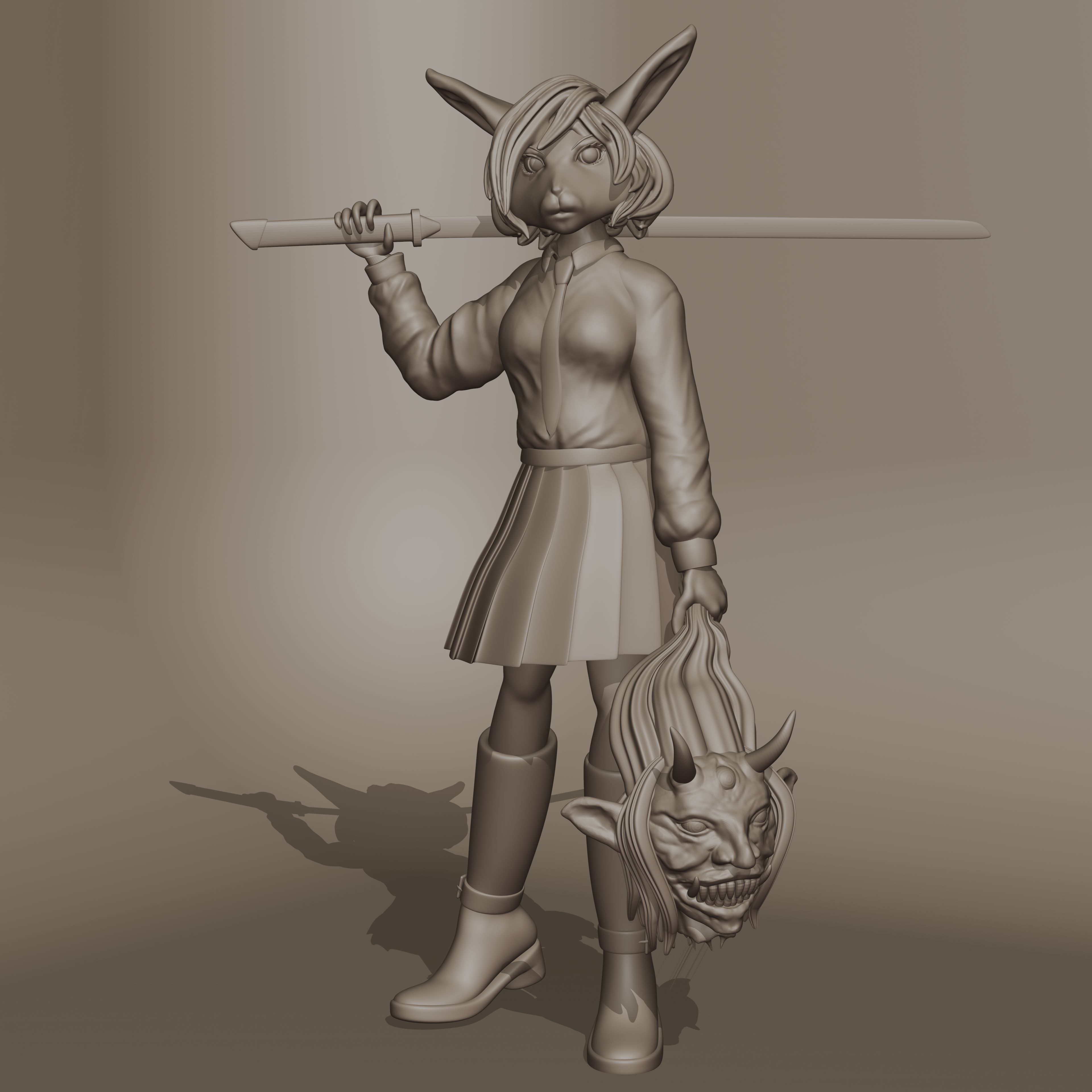 Fox Girl The Demon Slayer | 3D models download | Creality Cloud