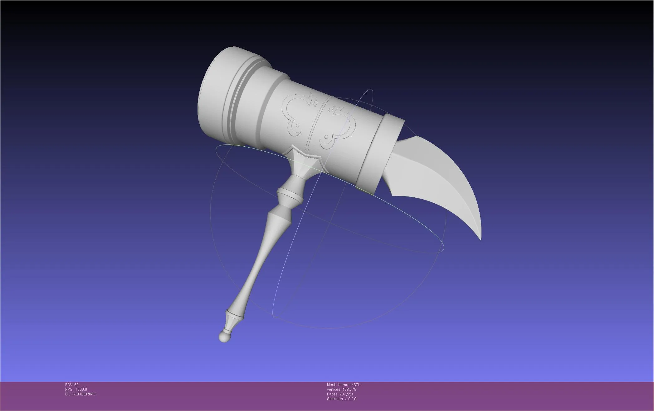 Cosplay STL Download - Guild Receptionist Hammer Printable Assemblyby ...