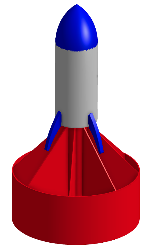 Rocket Ship Desk Organizer - Space Ship Pen Holder | 3D models download ...