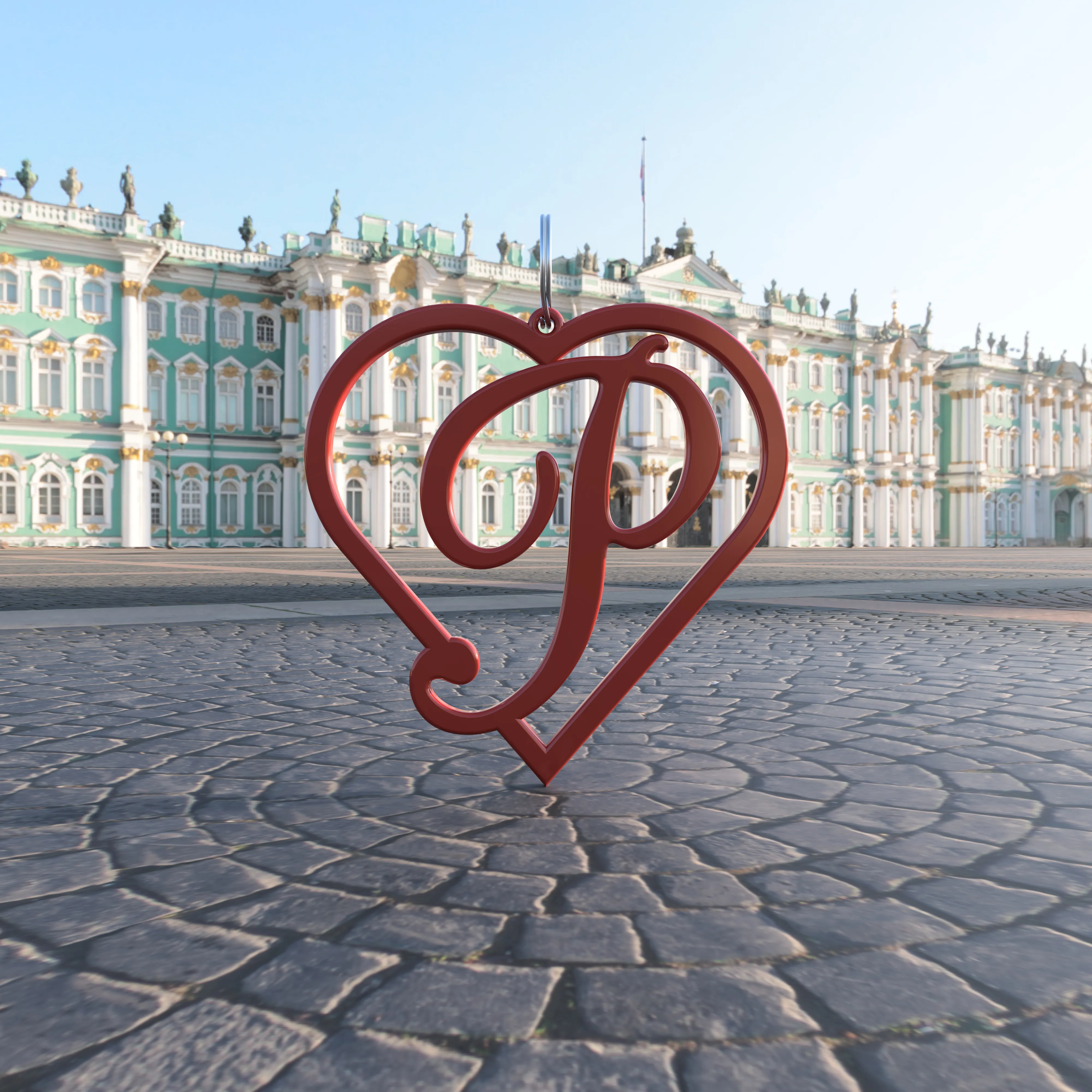 3D Printer Files | 3MF File | Heart P Charm | Creality Cloud