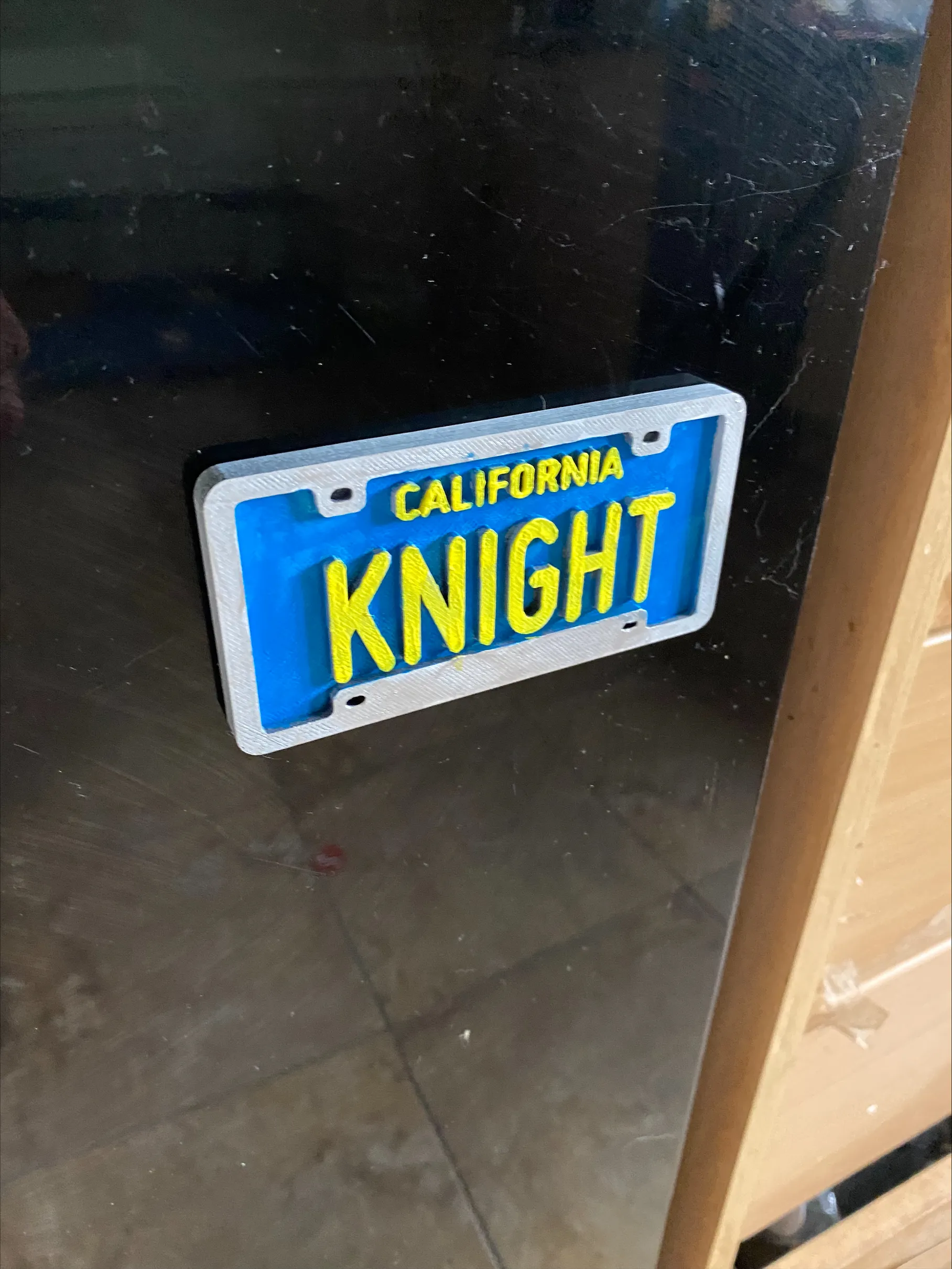 Free Board Games & Card Games STL Download - Knight Rider Licence Plate ...
