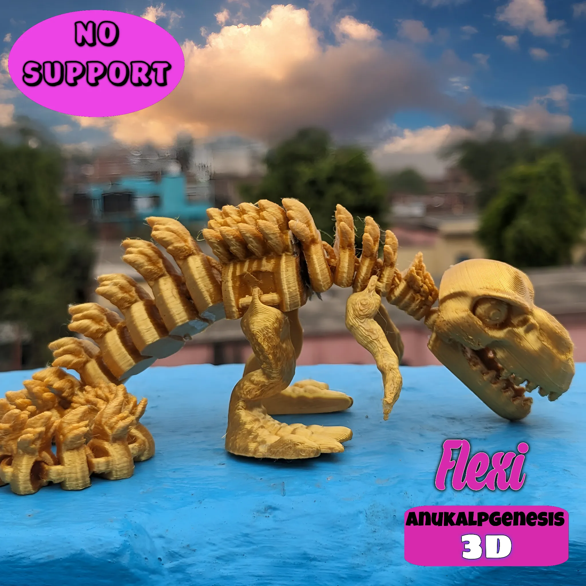 Characters & Creatures STL Download - Flexi Godzillaby Flexi Genesis