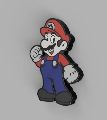 3D Printer Files | 3MF File | Lightbox Mario | Creality Cloud