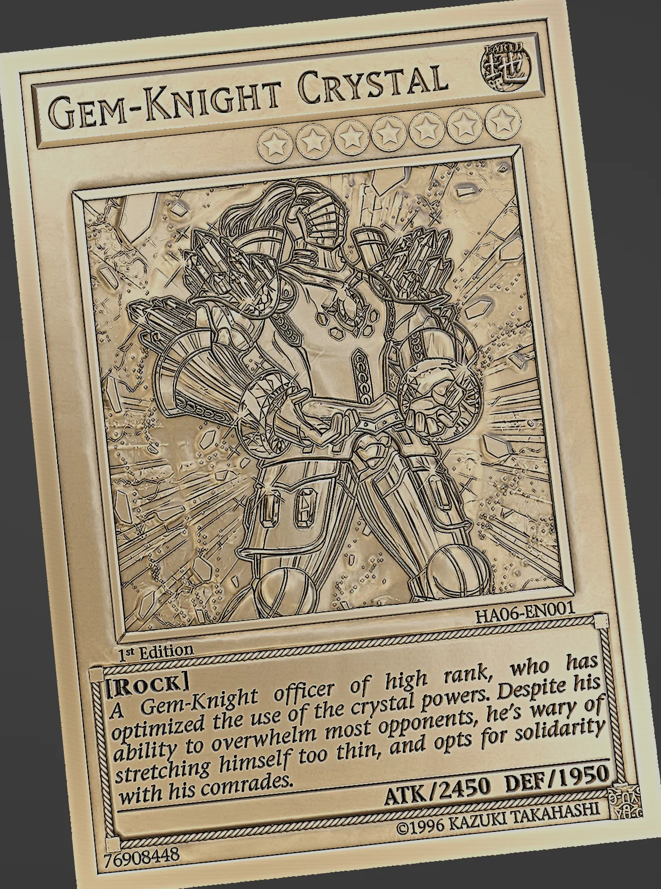 Free Other STL Download - Gem-Knight Crystal - yu-gi-oh!by Wsonuchiha3D