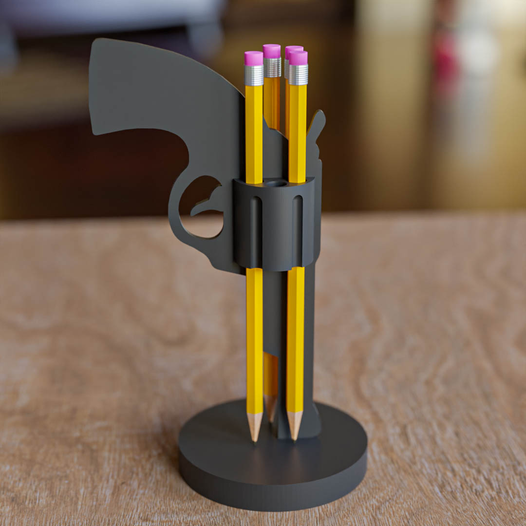 Revolver Pencil Holder | 3D models download | Creality Cloud