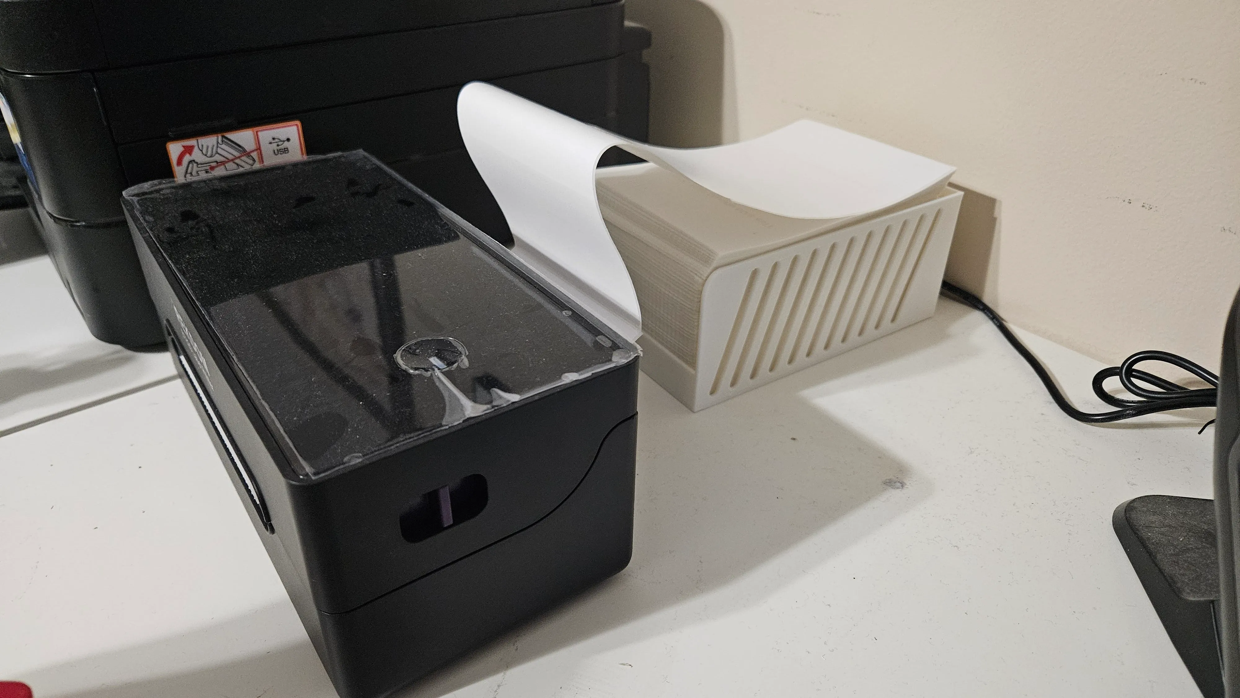 3D Printer Files | 3MF File | 4x6" Shipping Label Bin for Thermal Label ...