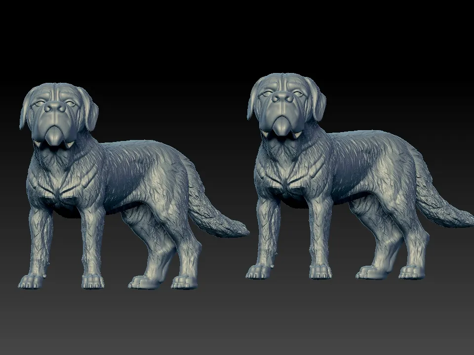 Other STL Descarga - St. Bernard - Saint Bernard model - 3D print ...