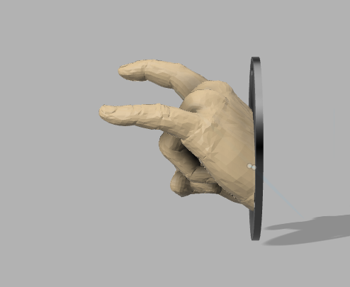 Rock Hand Wall Hanger | 3D models download | Creality Cloud