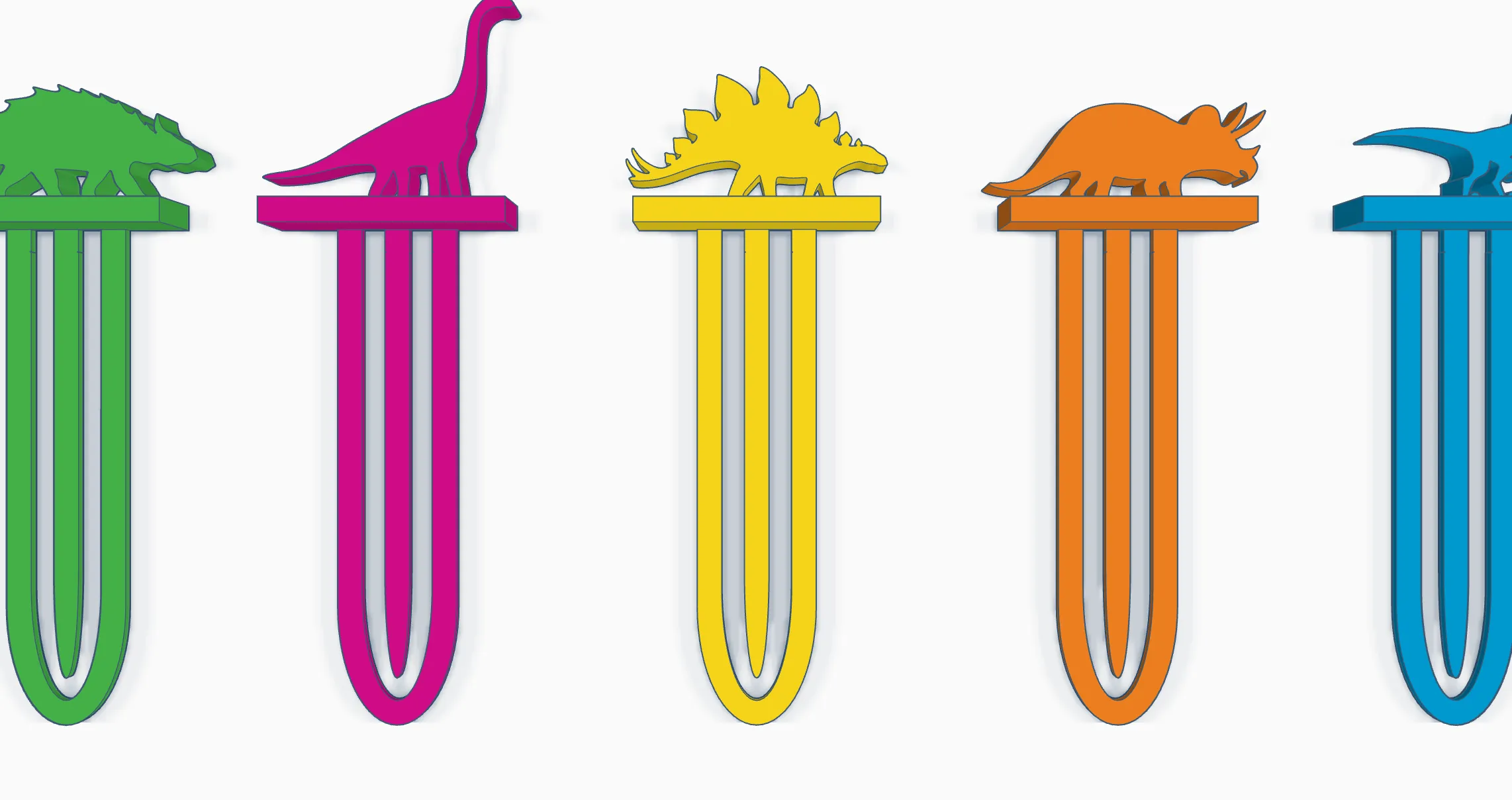Sports & Exercise Equipment STL Download - Dinosaur Bookmarks ...