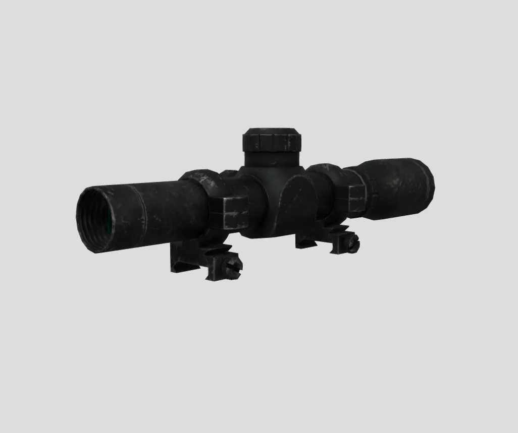 Industrial Design & Prototypes STL Descarga - Weathered Gun Scope - neagww