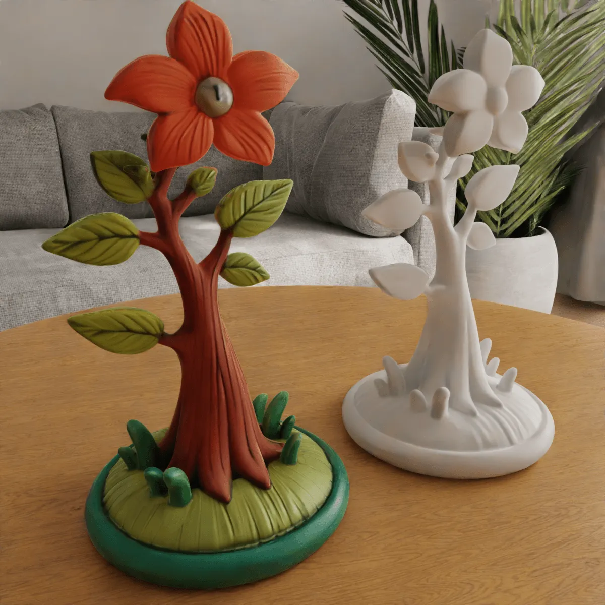 Home Decorations & Ornaments STL Download - Stylized Flower Tree Décor ...
