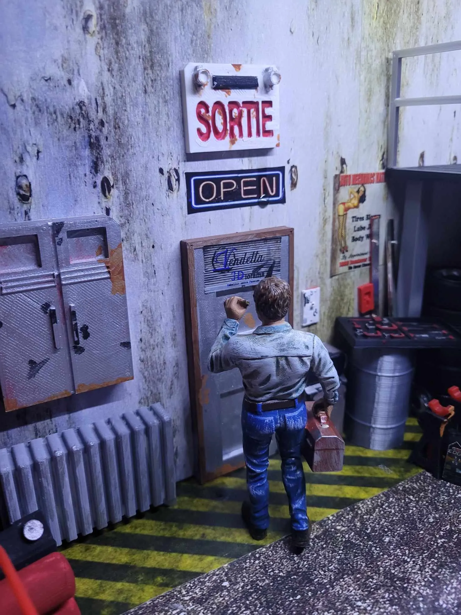 Miniature Games & Accessories STL Download - 1/24 Panneau sortie / Exit ...