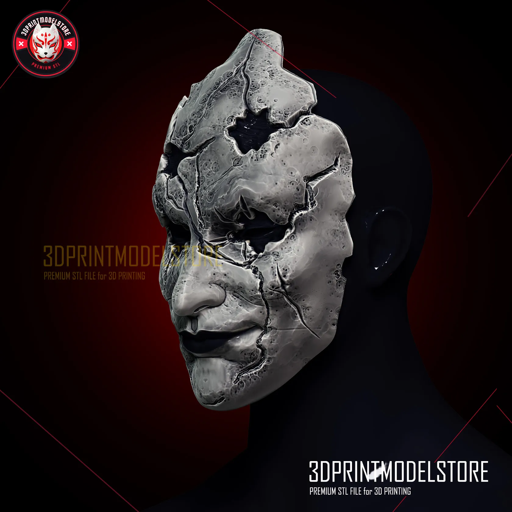 Black Myth Wukong Daoist Mi Dao Ren Mask - Horror Cosplay | 3D models ...