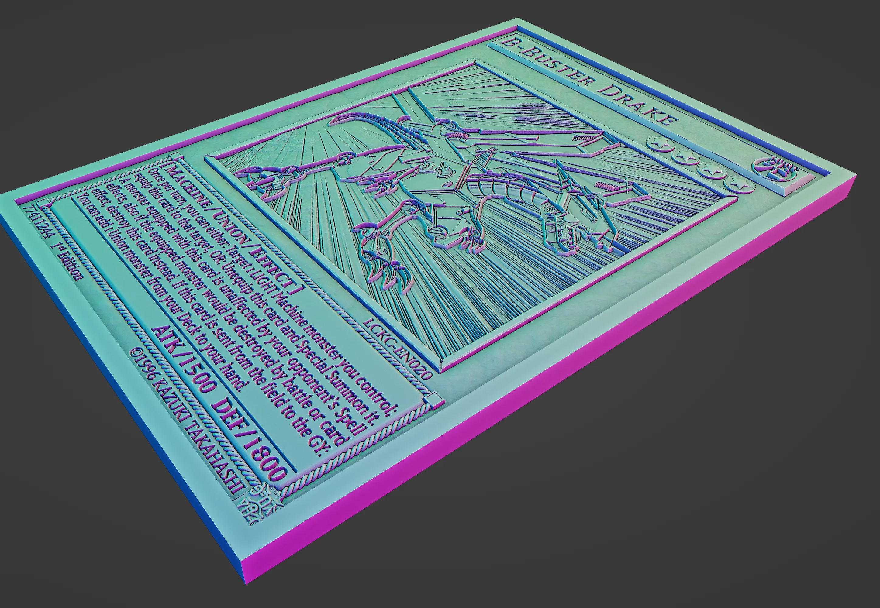 Other STL Download - B-BUSTER DRAKE - YU-GI-OH!by Wsonuchiha3D